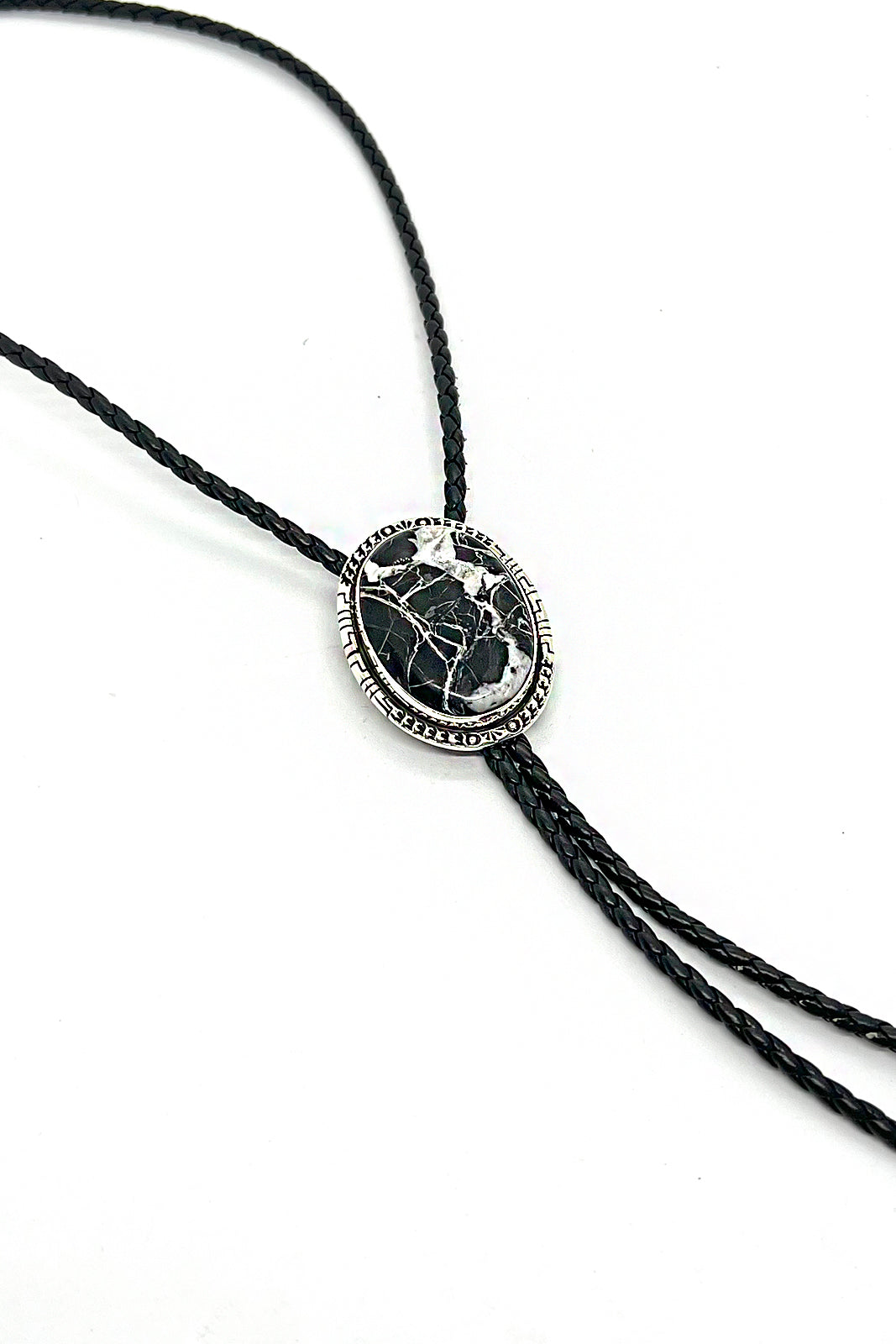 Navajo Handmade White Buffalo Bolo Tie – Silver Eagle Gallery