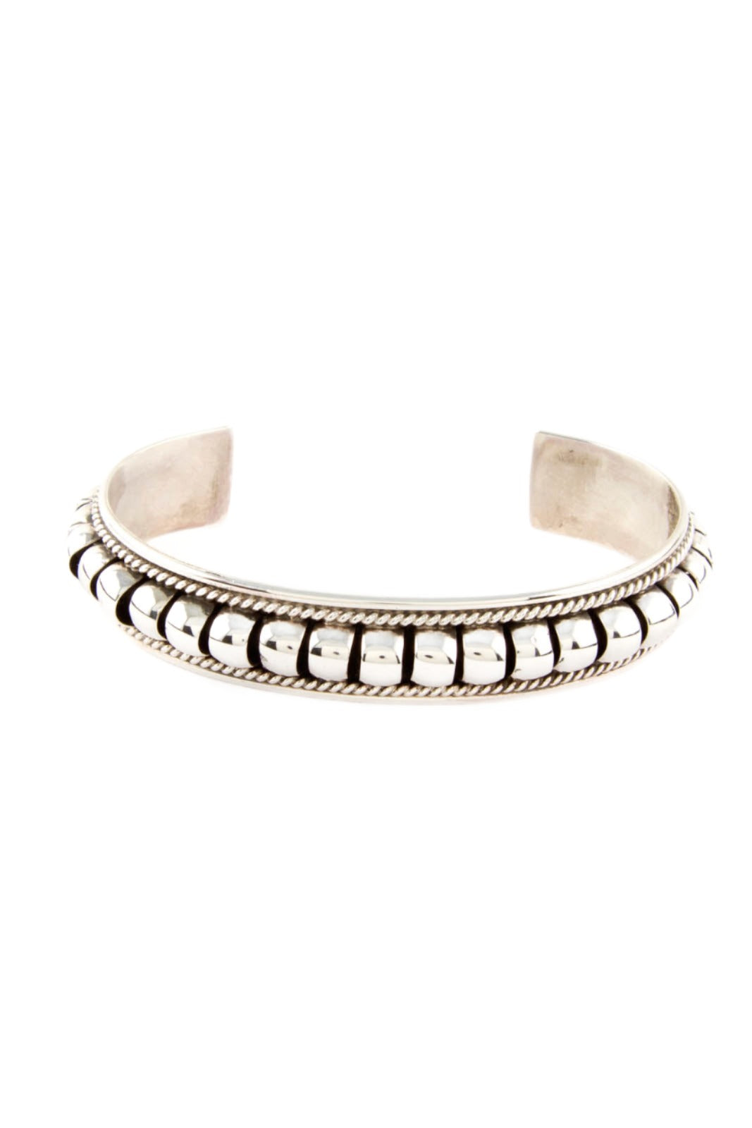 Thomas Charlie Sterling Silver Water Bead Cuff Bracelet (½" wide ...