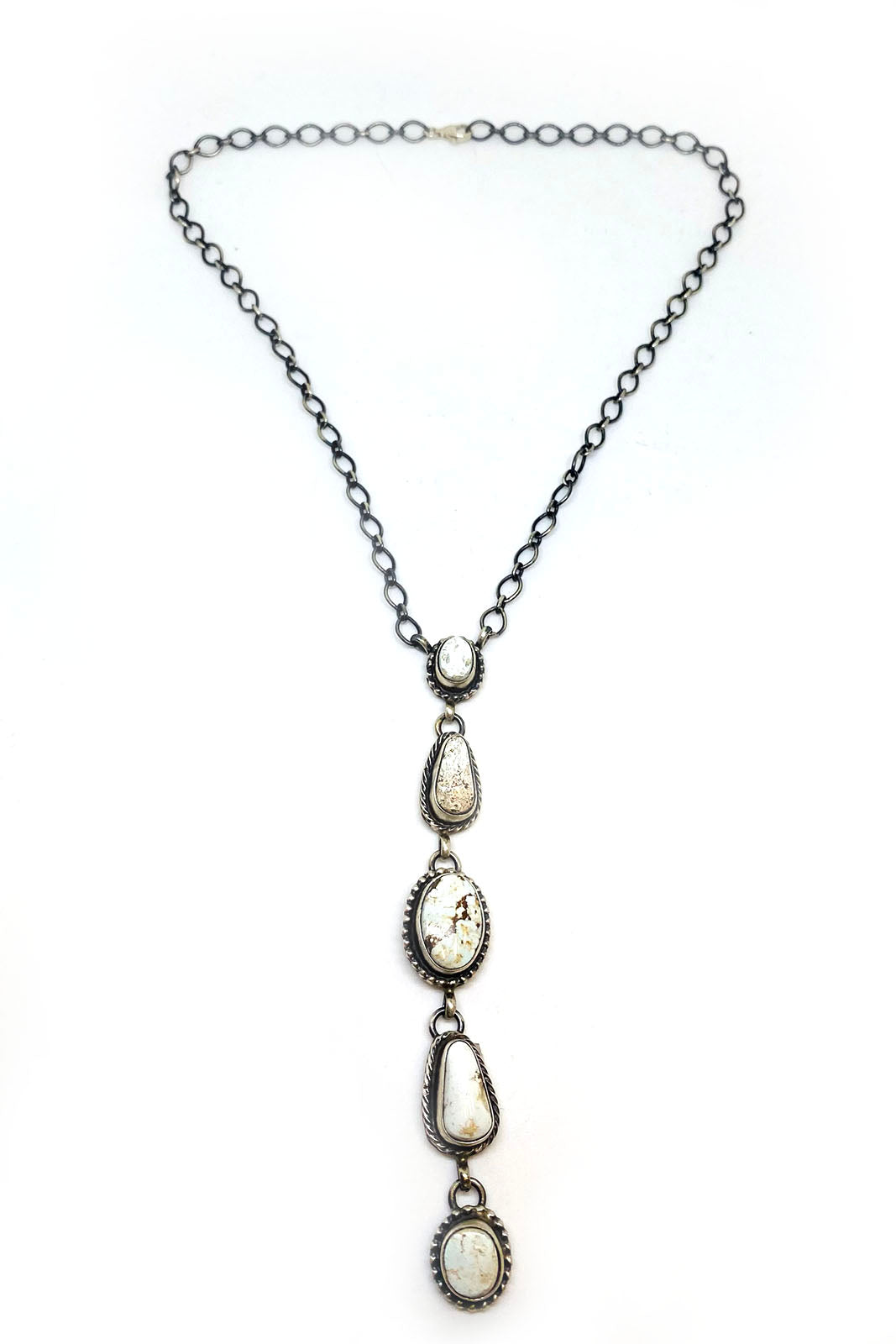 Kathleen Chavez Dry Creek Turquoise Necklace – Silver Eagle Gallery