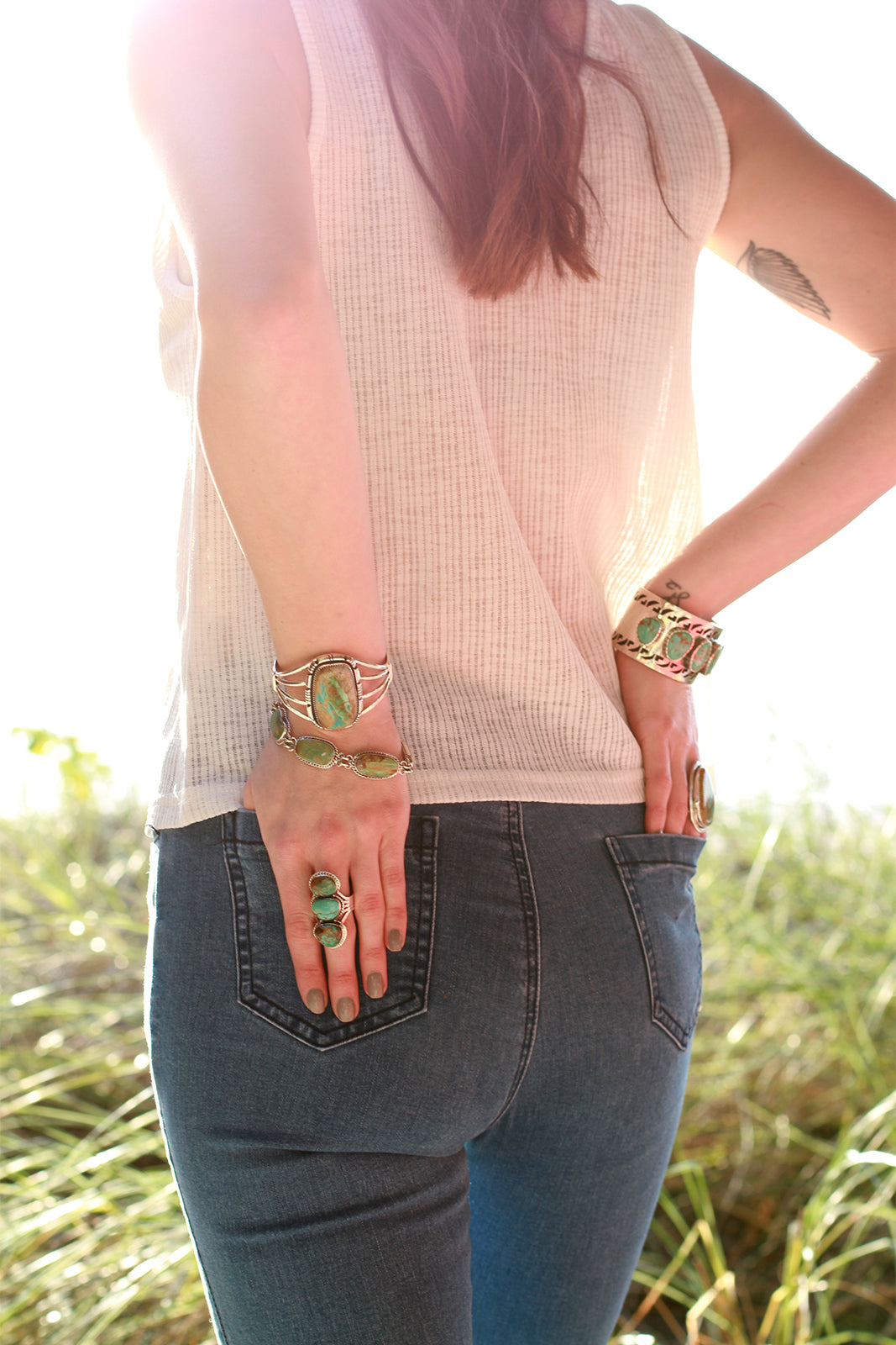 Navajo R. Kee Royston Boulder Turquoise Bracelet – Silver Eagle Gallery