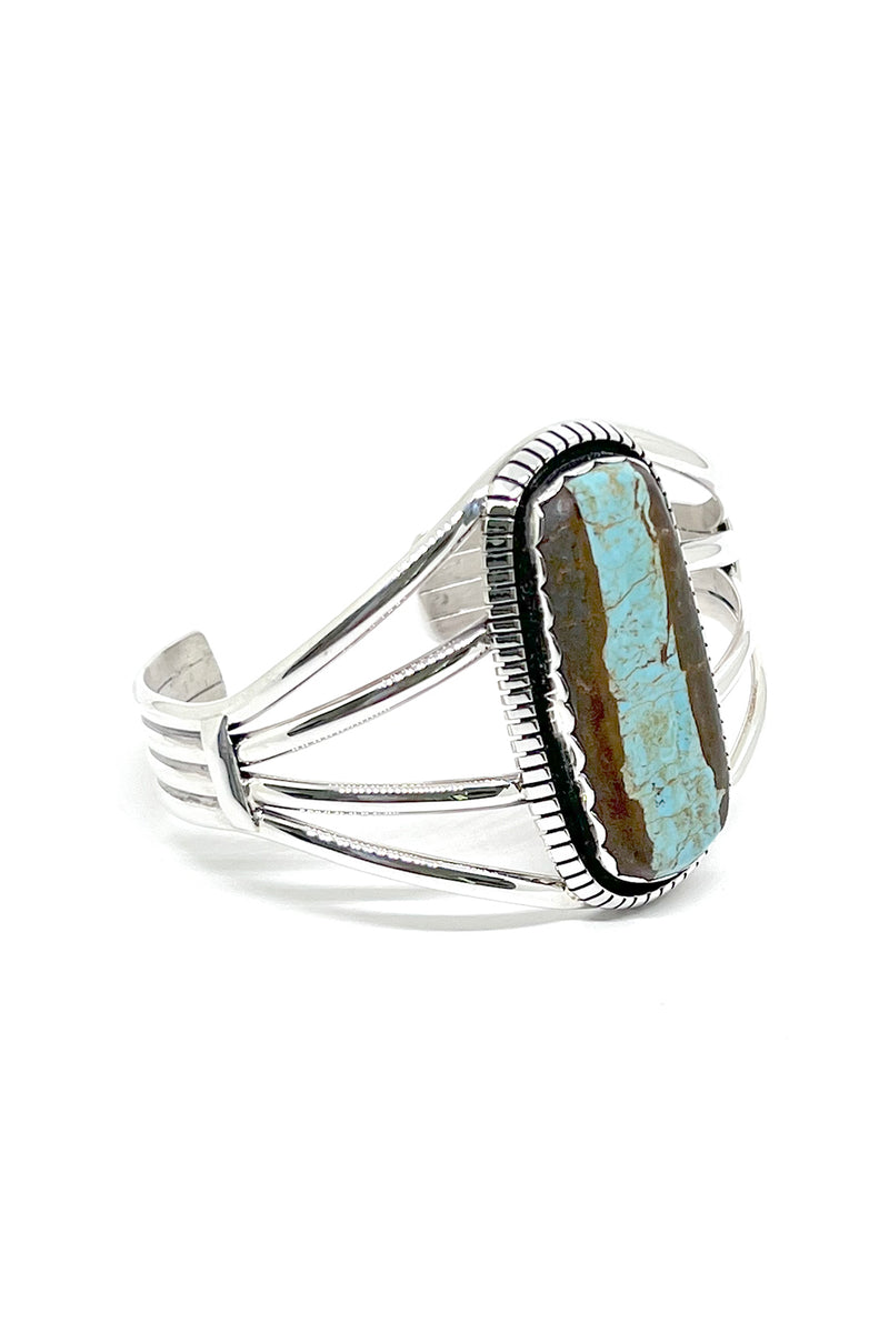 Anthony Kee Number 8 Turquoise Cuff Bracelet – Silver Eagle Gallery