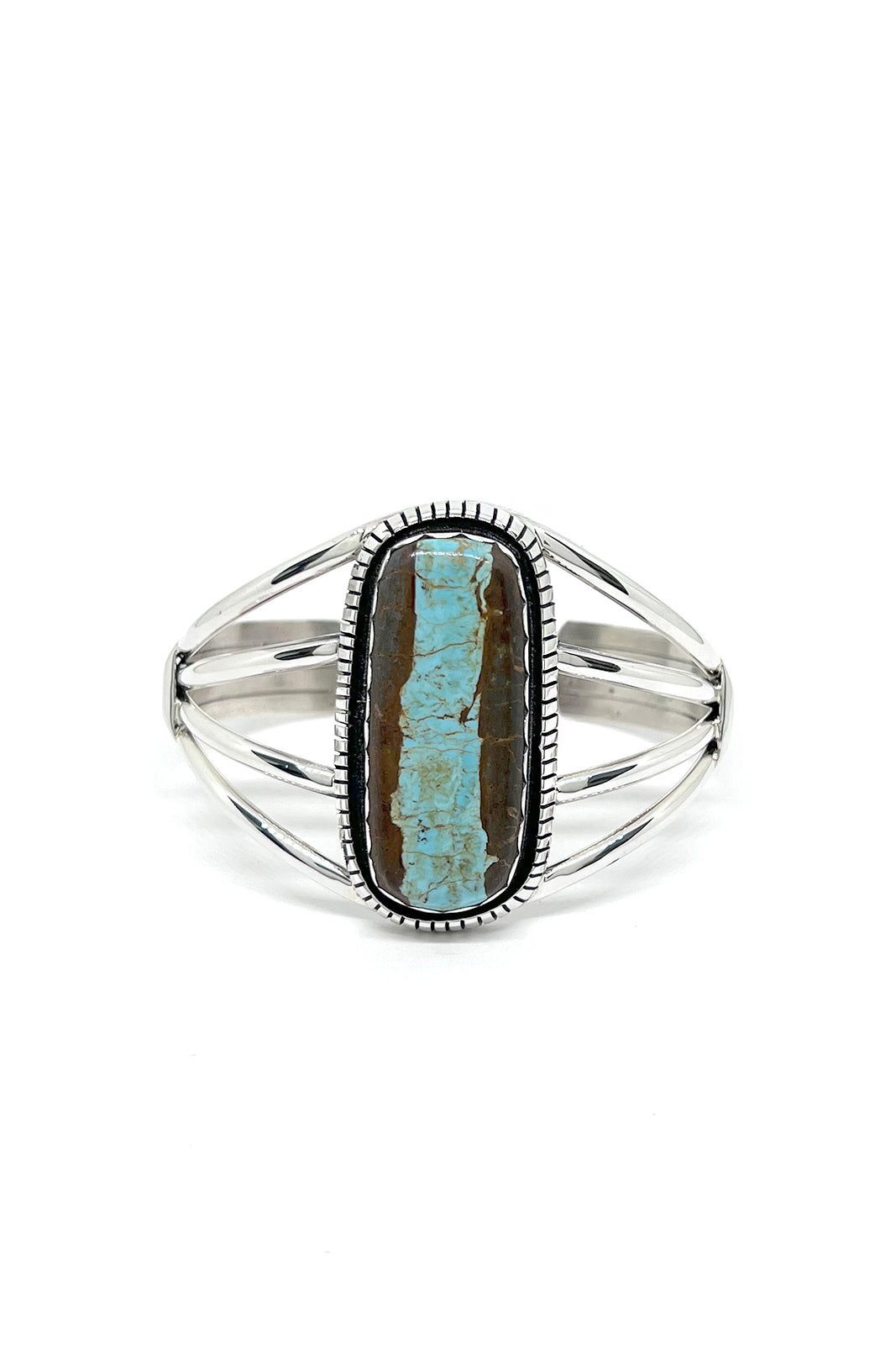 Anthony Kee Number 8 Turquoise Cuff Bracelet – Silver Eagle Gallery