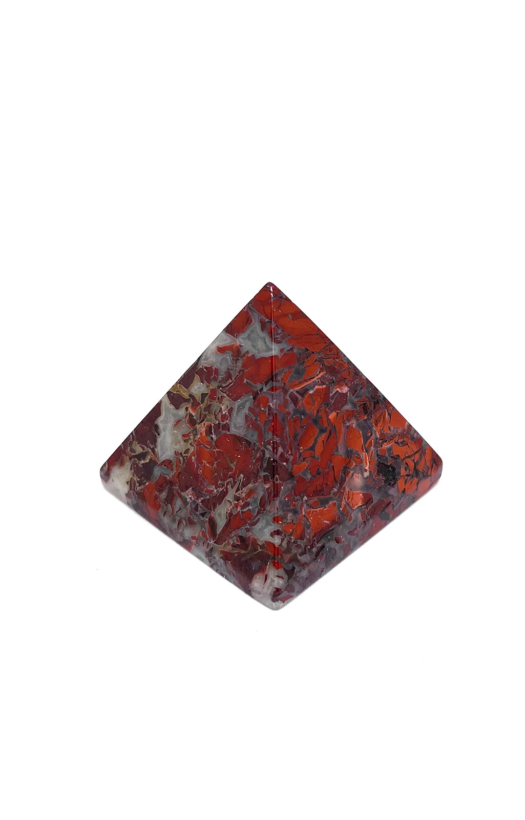 Brecciated Jasper Pyramid – Silver Eagle Gallery