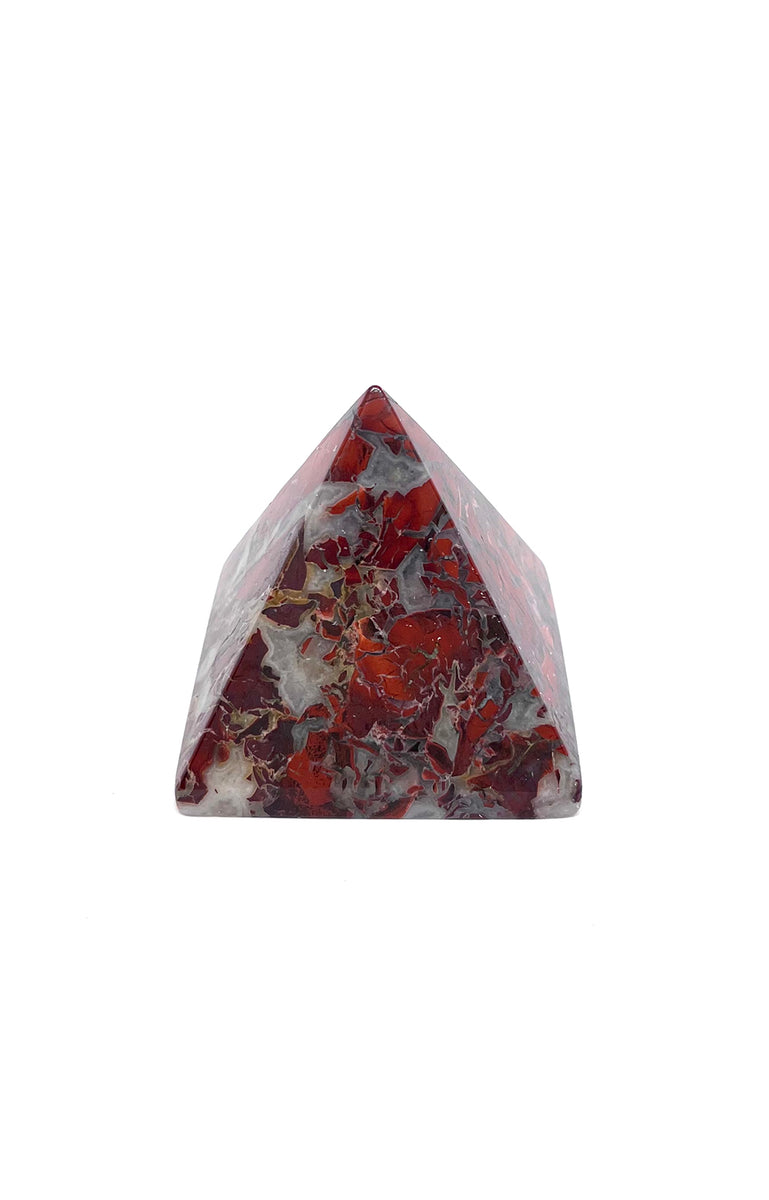 Brecciated Jasper Pyramid – Silver Eagle Gallery