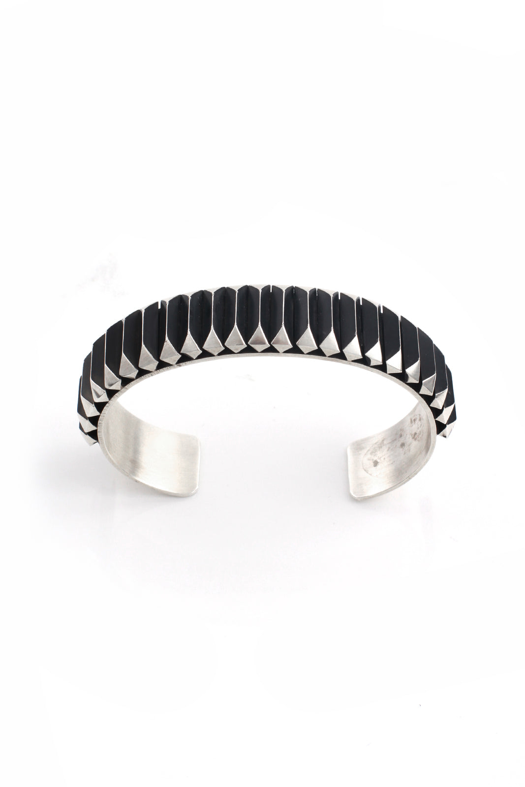 Leander Tahe Contemporary Sterling Silver Men's Cuff – Silver Eagle Gallery