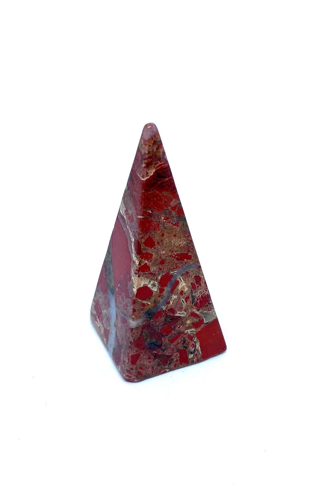 Bracciated Jasper Tall Pyramid – Silver Eagle Gallery