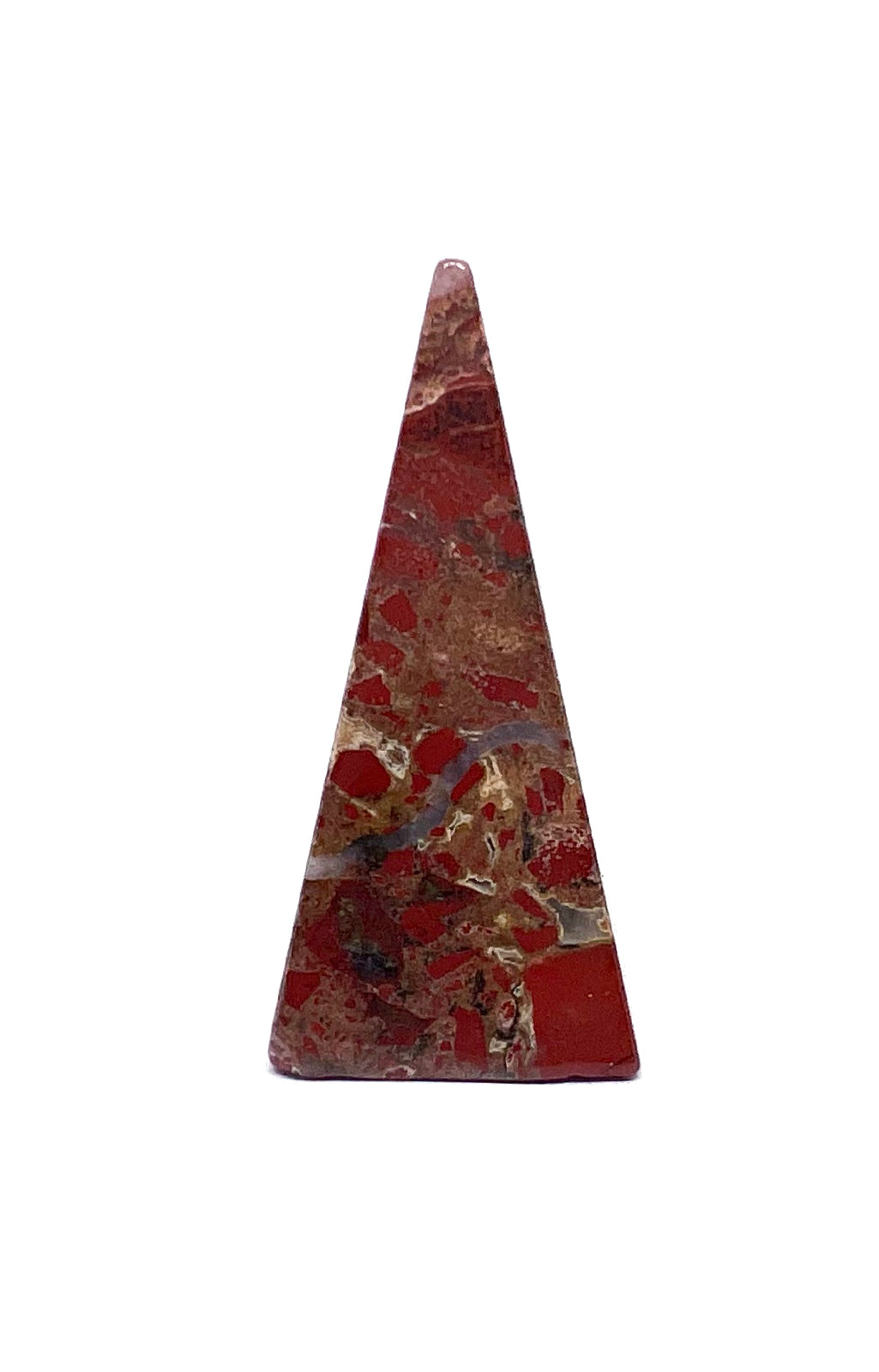 Bracciated Jasper Tall Pyramid – Silver Eagle Gallery