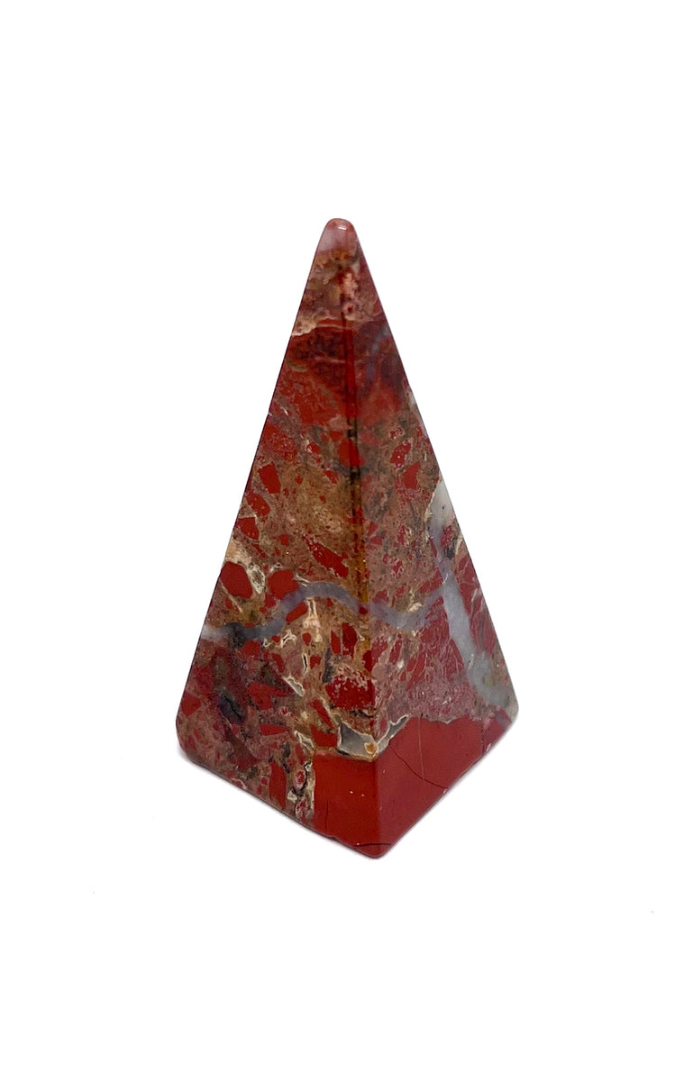 Bracciated Jasper Tall Pyramid – Silver Eagle Gallery