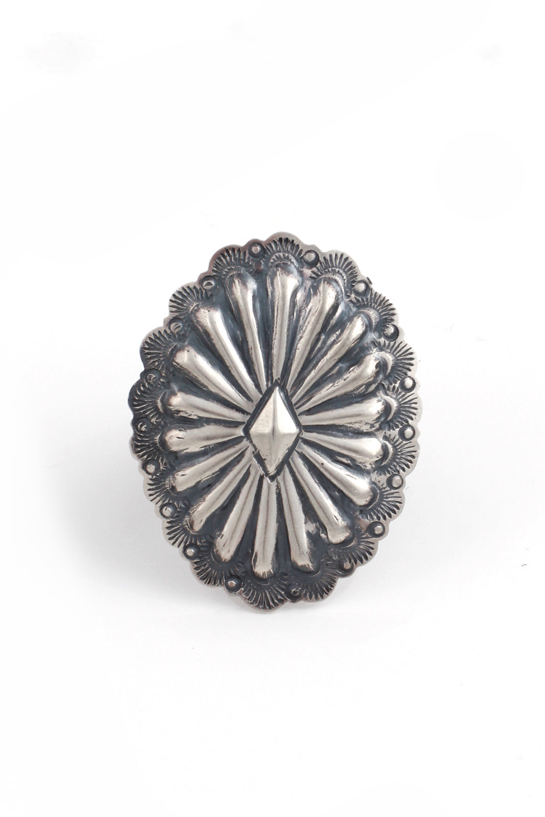 Vincent Platero Sterling Silver Repousse Ring (Size 7) – Silver Eagle ...